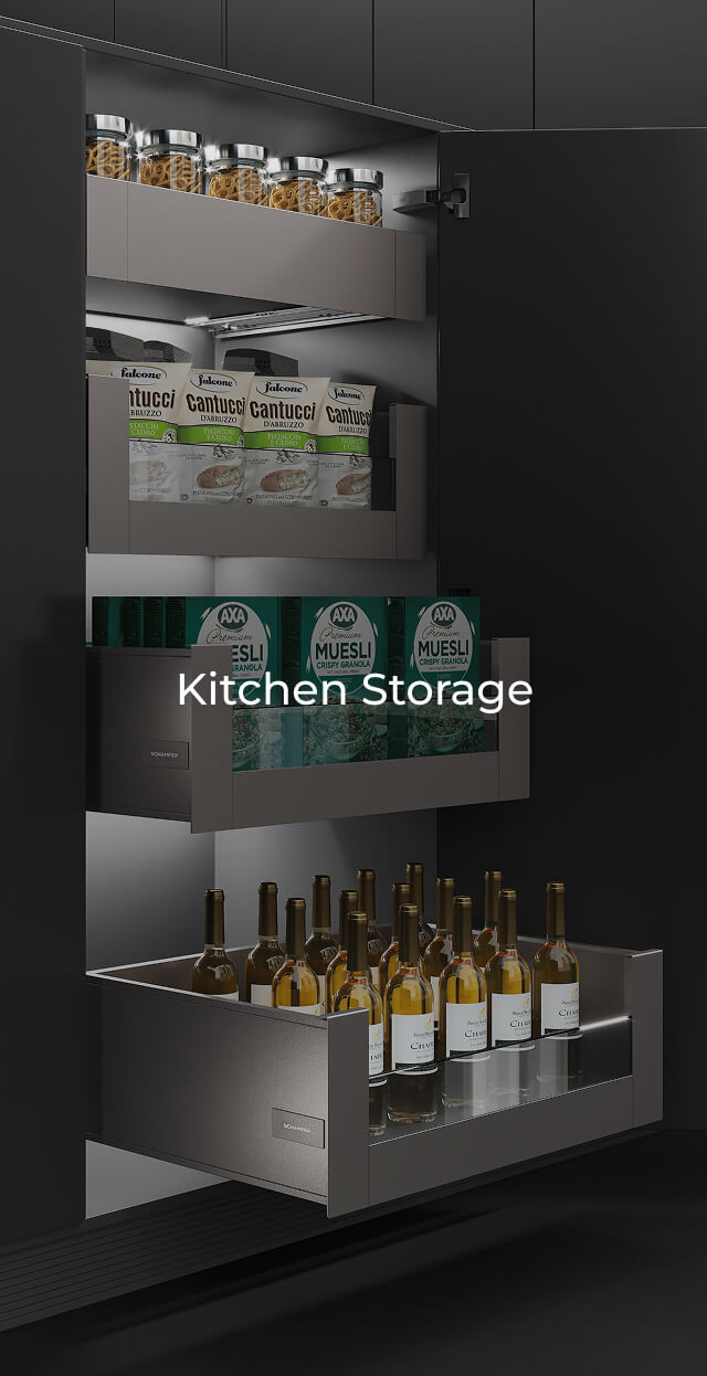 SCHAMFER | Motion Hardware, Hinges and Kitchen Storage Accessories